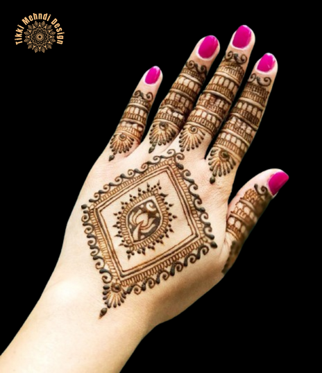 Latest Mandala Mehndi Design 2024 - Tikki Mehndi Design