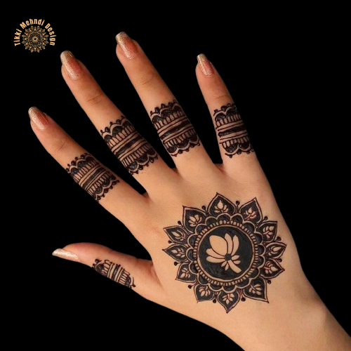 Latest Mandala Mehndi Design 2024 - Tikki Mehndi Design