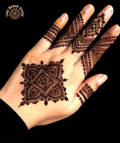 Latest Mandala Mehndi Design 2024 - Tikki Mehndi Design