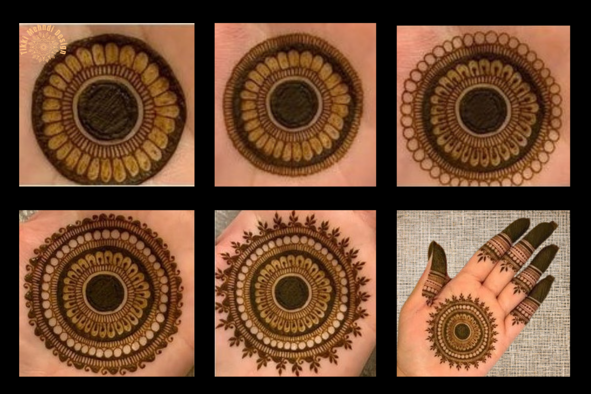 Gol Tikki Mehndi Design - Tikki Mehndi Design