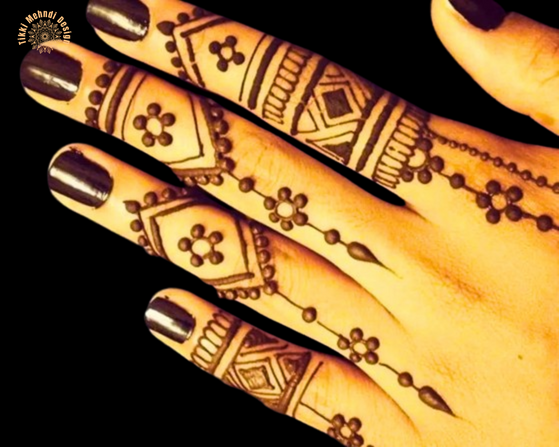 10+ Best Finger Mehndi Design Ideas 2024 - Tikki Mehndi Design