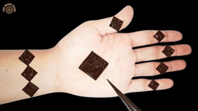Stylish Square Mehndi Design Ideas Perfect for Brides - Tikki Mehndi Design