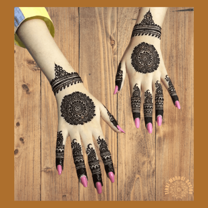 Bridal Tikki Mehndi Design - Tikki Mehndi Design